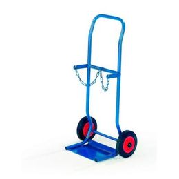 ROLLCART Stahlflaschenkarre f&uuml;r 2 Stahlflaschen &Oslash; 140 mm bzw. 2 Flaschen &Oslash; &aacute; 10 Liter,