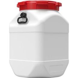Kunststofffass CurTec, quadratisch, mit Schraubdeckel, HDPE, wasserdicht, 66 l
