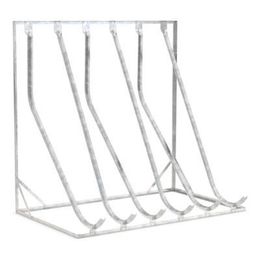 Schr&auml;ghochparker WSM, 1-seitig, f&uuml;r Reifen bis B 60 mm, B 2100 x T 1467 x H 2010 mm, Stahl verzinkt, 6 Einh&auml;ngepl&auml;tze