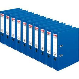 Herlitz Ordner maX.file protect plus, DIN A4, R&uuml;ckenbreite 80 mm, 10 St&uuml;ck, blau