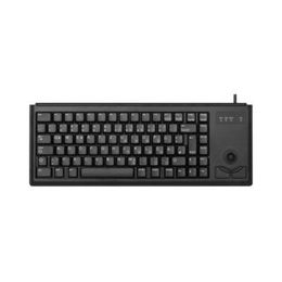 Cherry Compact-Keyboard G84-4400, QWERTZ, mit Trackball, 2 Maustasten, Kabell&auml;nge 1,75 m, schwarz