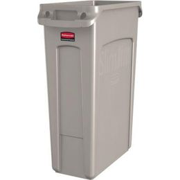 Rubbermaid Slim Jim&reg; Abfallbeh&auml;lter, 87 Liter, beige
