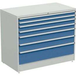 treston Schubladenschrank, 7 Schubladen, B 1330 x T 715 x H 1100 mm