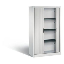 C + P Rollladenschrank Omnispace, 4 OH, abschlie&szlig;bar, B 1000 x T 420 x H 1660 mm, Stahl/Kunststoff, lichtgrau