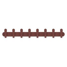 Wandgarderobe Functionals KROK HJH 90 Maroon Red, 16 Haken, bis 10 kg, B 900 mm, Stahl und Kunststoff, rot