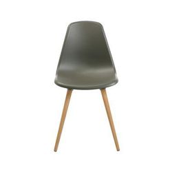 Schalenstuhl Topstar&reg; T 2020, 4-Fu&szlig;, desinfektionsmittelbest&auml;ndig, ohne Armlehnen, grau/Buche