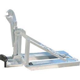 Bauer Fasslifter RS-I/91, f&uuml;r Stapler, 1 x 200/220-l-F&auml;sser, L 1295 x B 585 x H 925 mm, bis 800 kg, Stahl, feuerverzinkt