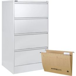 Sch&auml;fer Shop Sch&auml;fer Shop Select H&auml;ngeregistraturschrank, zweibahnig + 50 H&auml;ngeregistraturmappen gratis