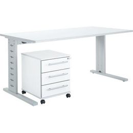 Sch&auml;fer Shop Sch&auml;fer Shop Select B&uuml;rom&ouml;belset 2-tlg. Moxxo IQ Schreibtisch B 1600 x T 800 mm, C-Fu&szlig;
