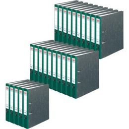 Ordner Herlitz maX.file nature, DIN A4, R&uuml;ckenschild geklebt, Hartpappe, R&uuml;ckenbreite 50 mm, gr&uuml;n, 25 St&uuml;ck