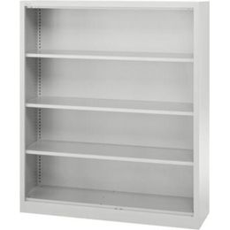 Sch&auml;fer Shop Sch&auml;fer Shop Select Regalschrank MS, 4 OH, B 1200 x T 400 x H 1584 mm, Stahlblech, wei&szlig;aluminium