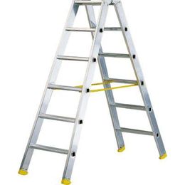 Doppelstufen-Stehleiter MEHRSI&reg;, 6 Stufen, 9 kg
