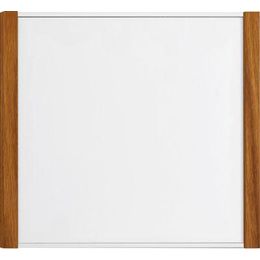 moedel T&uuml;rschild LMH, Aluminium- und Holzrahmen, Holzart w&auml;hlbar, Polyester-Abdeckung, Klebemontage, B 159,5 x H 150,5 mm, silber/Eiche