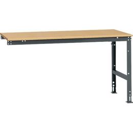 Manuflex Ansatztisch UNIVERSAL Standard, Tischplatte Multiplex, 1750x1000, anthrazit