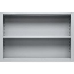 Sch&auml;fer Shop Sch&auml;fer Shop Select Aufsatzregal MS, 2 OH, B 1200 x T 400 x H 800 mm, Stahlblech, Wei&szlig;aluminium