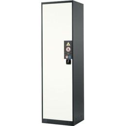 Chemikalienschrank ASECOS CS-CLASSIC, Fl&uuml;gelt&uuml;r, 3 B&ouml;den, 545x520x1950 mm, reinwei&szlig;