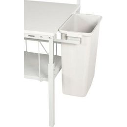 treston Abfallbeh&auml;lter Serie TPB, f&uuml;r Packtische der Serie TPB, Inhalt 60 l, mit Stahlhalterung, B 530 x T 280 x H 585 mm