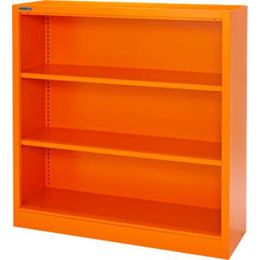 Sch&auml;fer Shop Sch&auml;fer Shop Select Stahlregal MS iCOLOUR, 3 Ordnerh&ouml;hen, B 950 x T 400 x H 1215 mm, orange RAL 2004
