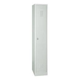 Kleiderspind, B 300 x H 1800 mm, lichtgrau RAL 7035, Drehriegelverschluss