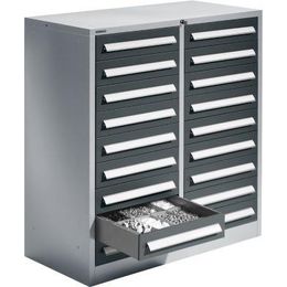 Sch&auml;fer Shop Sch&auml;fer Shop Select Schubladenschrank SF 180, 18 Sch&uuml;be, wei&szlig;aluminium RAL 9006 anthrazitgrau RAL 7016