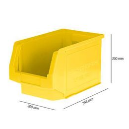 Sch&auml;fer Shop Sichtlagerkasten SSI Sch&auml;fer Serie PROFI LF 322, Kunststoff, 10,4 l, gelb