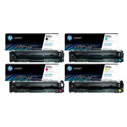 Original HP Toner 203A CMYK, Mixpack, schwarz, cyan, magenta, gelb