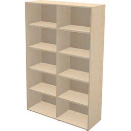 Sch&auml;fer Shop Sch&auml;fer Shop Genius Regal TETRIS WALL, 5 Ordnerh&ouml;hen, B 1200 x T 420 x H 1880 mm, Ahorn-Dekor