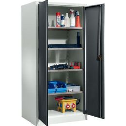 Sch&auml;fer Shop Sch&auml;fer Shop Select Materialschrank MSI 2509 S, verst&auml;rkte Ausf&uuml;hrung, bis 100 kg/Fachboden, B 950 x T 500 x H 1935 mm, lichtgrau/anthrazitgrau