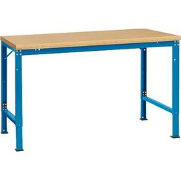 Manuflex Grundtisch UNIVERSAL Spezial, 1500 x 1000 mm, Multiplex natur, lichtblau