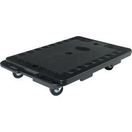 Sch&auml;fer Shop Sch&auml;fer Shop Select Transportroller, B 600 &times; T 405 &times; H 135 mm, verkettbar, bis zu 200 kg, Tragegriff, Lenkrollen, Kunststoff