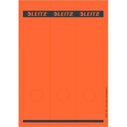 Leitz&reg; R&uuml;ckenschilder lang, PC-beschriftbar, R&uuml;ckenbreite 80 mm, selbstklebend 75 St., rot