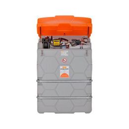 CEMO Dieseltank CUBE, Komplettanlage, versch. Gr&ouml;&szlig;en, 2500 l, Elektropumpe 230V, Autom.-Zapfpistole