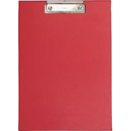 Klemmbrett Maul Maulpoly, A4-Hochformat, Klemmweite 8 mm, aufh&auml;ngbar, L 320 x B 230 x H 13 mm, Karton/Polypropylen, recycelbar, rot