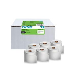 Versandetiketten Dymo&reg; 2177565, extra gro&szlig;, 102 x 210 mm, f&uuml;r Internetmarken, permanenthaftend, Papier, wei&szlig;, 6 Rollen mit jeweils 140 St&uuml;ck