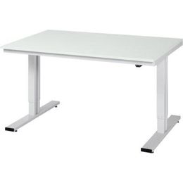 Rau Arbeitstisch Serie adlatus 300, Melamin-Platte, B 1500 x T 1000 x H 720 - 1120 mm