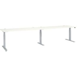 Sch&auml;fer Shop Sch&auml;fer Shop Select Schreibtisch ERGO-T 2.0 Big, elektr. h&ouml;henverstellbar, Rechteck, T-Fu&szlig;, B 3600 x T 800 x H 640-1300 mm, wei&szlig;/wei&szlig;alu
