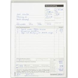 Auftragstasche EICHNER "Light", ohne Schl&uuml;sselfach, B 230 x T 5 x H 330 mm, 10 St&uuml;ck, hellgrau/transparent