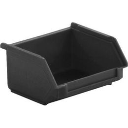 Sch&auml;fer Shop Sichtlagerkasten LF 110, ESD-leitf&auml;hig, schwarz, Au&szlig;enma&szlig;e L 92 x B 102 x H 51 mm, Inhalt 0,3 L