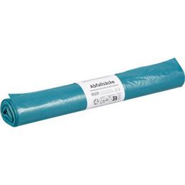 Deiss Abfalls&auml;cke, 120 l, St&auml;rke 33 &mu;, Recycling-LDPE, blau, 10 St&uuml;ck