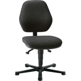 bimos Laborstuhl Basic, Stoffpolster, Duotec schwarz meliert