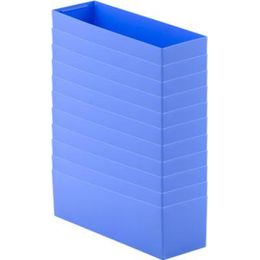 Sch&auml;fer Shop Einsatzkasten EK 6022 L, PP, blau, 10 St&uuml;ck