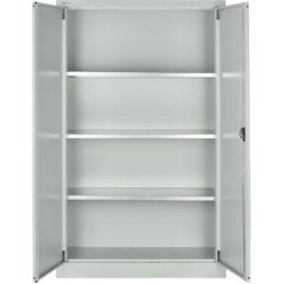 Sch&auml;fer Shop Sch&auml;fer Shop Select Materialschrank MSI 16409, B 950 x T 400 x H 1535 mm, 3 B&ouml;den, Stahl, lichtgrau RAL 7035