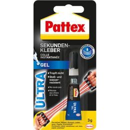 Pattex Sekundenkleber Ultra Gel, 1 Tube mit 3 g + 1 g gratis