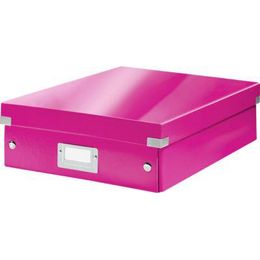 Leitz&reg; Organisationsbox Click + Store, mittel, pink