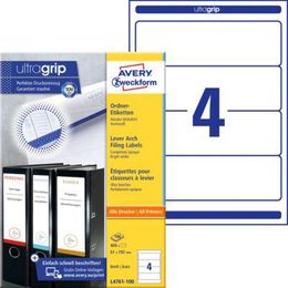 Avery Zweckform AVERY&reg; Zweckform Ordner-Etiketten, ultragrip, 400 St&uuml;ck