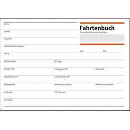 Sigel&reg; Fahrtenbuch f&uuml;r PKW FA614, DIN A6 quer, 32 Blatt