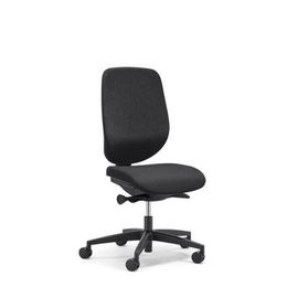 Giroflex B&uuml;rostuhl 353, ohne Armlehnen, Auto-Synchronmechanik, Muldensitz, schwarz/schwarz