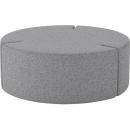 Nowy Styl NowyStyl Sitzpouf Tri.Ply L, modular, Blazer-Stoff, &oslash; 115 cm, grau