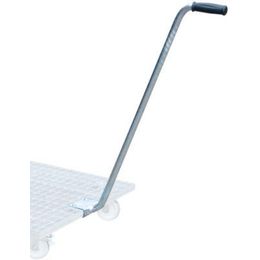 Bauer Schiebegriff, f&uuml;r Gitterrost-Rollwagen, L 880 x B 130 mm