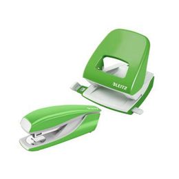 Leitz&reg; B&uuml;rolocher + Tischheftger&auml;t SET, gr&uuml;n
